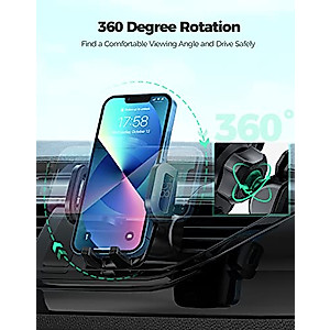 Beglero Car Vent Phone Mount, AC Vent Phone Holder with 3-Level Adjustable Clip, Air Vent Phone Holder Compatible with iPhone 13 12 SE 11 Pro Max XS XR, Galaxy Note 20 S20 S10 and More
