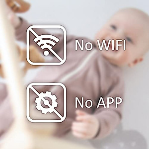 AXVUE Video Baby Monitor, Comfortable Slim Design Handheld Enclosure, 4.3" Screen Monitor & 2 Camera, Range up to 1000ft, 12 Hour Battery Life, 2-Way Talk, Night Vision, Temperature Monitor, No WiFi.