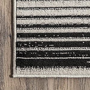 nuLOOM Sabrina Abstract Geometric Sunset Area Rug, 6' 7" x 9', Grey