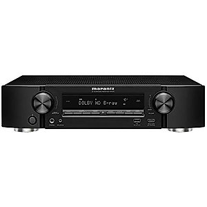Marantz NR1510 UHD AV Receiver – Slim 5.2 Channel Home Theater Amplifier, Dolby TrueHD and DTS-HD Master Audio | Alexa Compatible | Stream Music via Wi-Fi, Bluetooth and HEOS Black