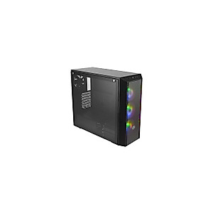 Cooler Master MasterBox Pro 5 RGB ATX Mid-Tower with Three 120mm RGB Fans, Front DarkMirror Panel, Tempered Glass, RGB Splitter Cable & RGB Lighting System