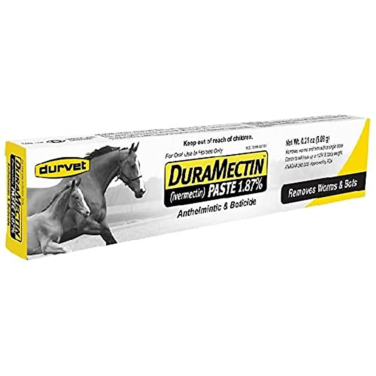 Durvet Ivermectin Paste Dewormer - 6.08g dose 1.87 Percent Apple Flavor, 9.75 x 1 x 2 inches