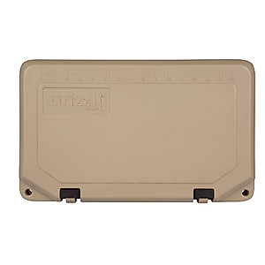 Grizzly 15 Cooler | 15 qt Ice Chest Durable Rotomolded Insulated | Made in USA | Warranty for Life | For Beach Boat Camping Fishing Hunting | G15 | Tan