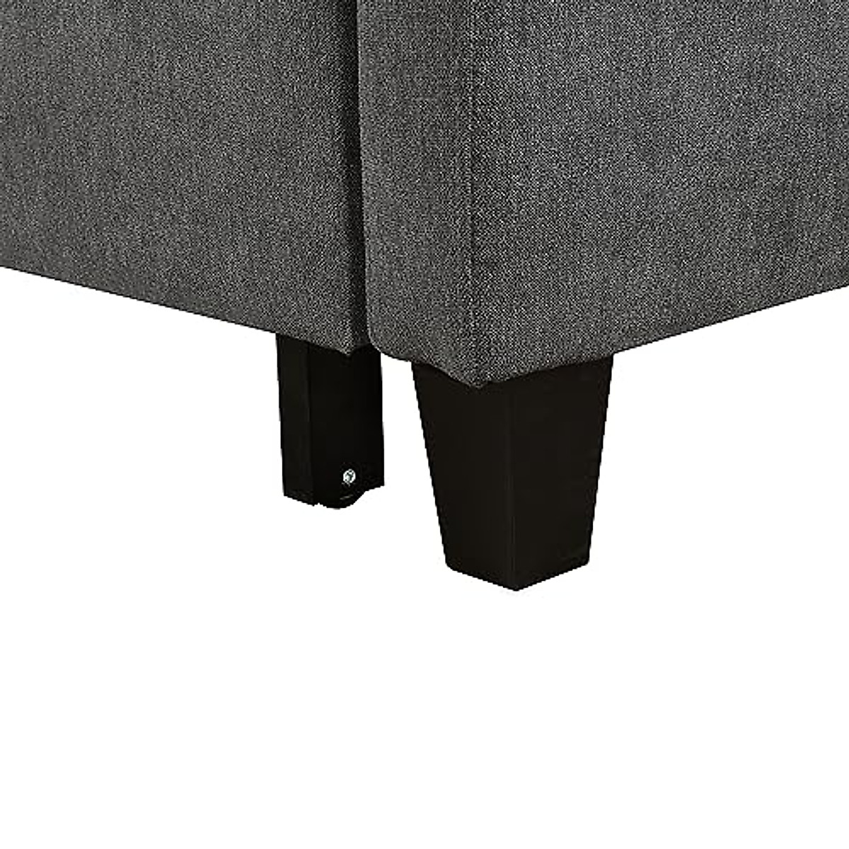 ERYE Upholstered Futon Daybed Loveseat Sofa Convertible Sleeper Couch Bed for Apartment Office Home Loft Living Room, Functional 2 Seaters Sofá W/Pull Out SofabedDark Gray Queen Size with Pillows