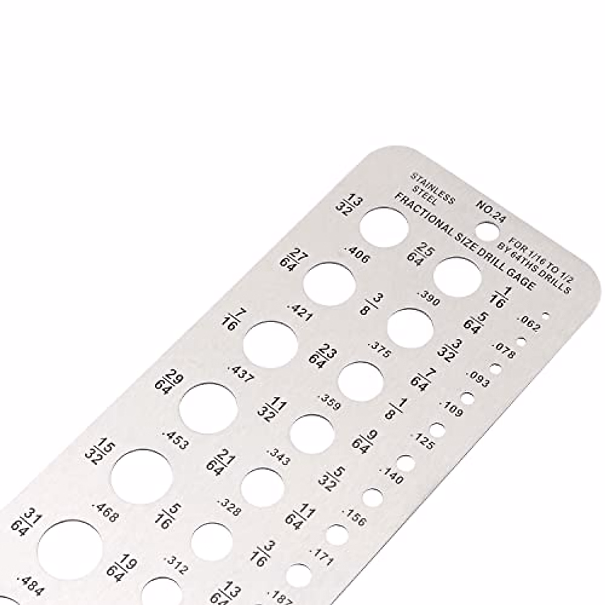 Diameter Gauge RLECS Stainless Steel Diameter Gauge Wire Thickness Measurer Tester Ruler DIY Drill Measurement Gauge Tool