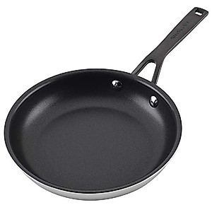 KitchenAid 5-Ply Clad Polished Stainless Steel Nonstick Fry Pan/Skillet, 8.25 Inch