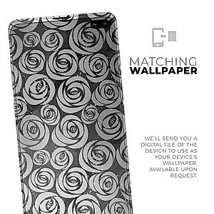 DesignSkinz Karamfila Silver & Pink Marble V9 Protective Vinyl Decal Wrap Skin Cover Compatible with The Samsung Galaxy S20 (Screen Trim & Back Glass Skin)