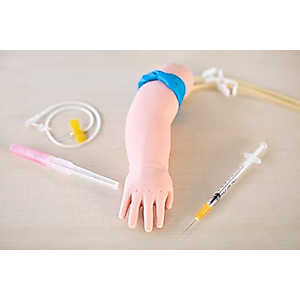 Pediatric IV and Phlebotomy Practice Kit by The Apprentice Doctor. Practice and Perfect Critical Medical Skills Before Working on Real People. (Light Skin Tone)
