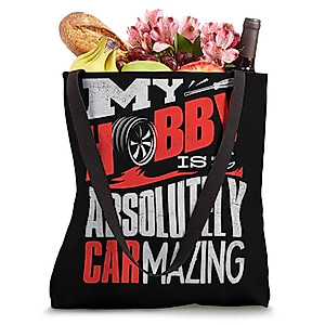 Slot Car Racing RC Cars Mini Car Racing Carmazing Pun Tote Bag