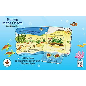 Babies in the Ocean- A First Lift-a-Flap Board Book for Babies and Toddlers (Babies Love)