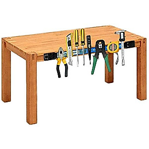 LEMIL 2 Pieces 12 Inches Magnetic Tool Holder Racks,Metal Tool Organizer Bar for Garage&Workshop