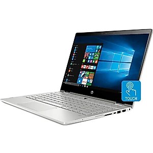 HP Pavilion X360 2-in-1 2019 Flagship 14" Full HD IPS Touchscreen Laptop/Tablet, Intel Quad-Core i5-8250U 8GB DDR4 128GB SSD 802.11ac Bluetooth 4.2 Fingerprint Reader Backlit Keyboard Win 10 (Renewed)