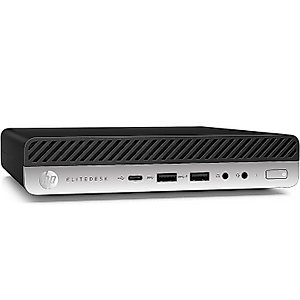 HP EliteDesk 800 G4 Mini Tiny Business PC, Intel Hexa-Core i5-8500T up to 3.5GHz, 16GB DDR4 RAM, 256GB NVMe SSD, Dual Monitor Support, WiFi, Bluetooth, HDMI, DisplayPort, Win11 Pro 64-bit (Renewed)