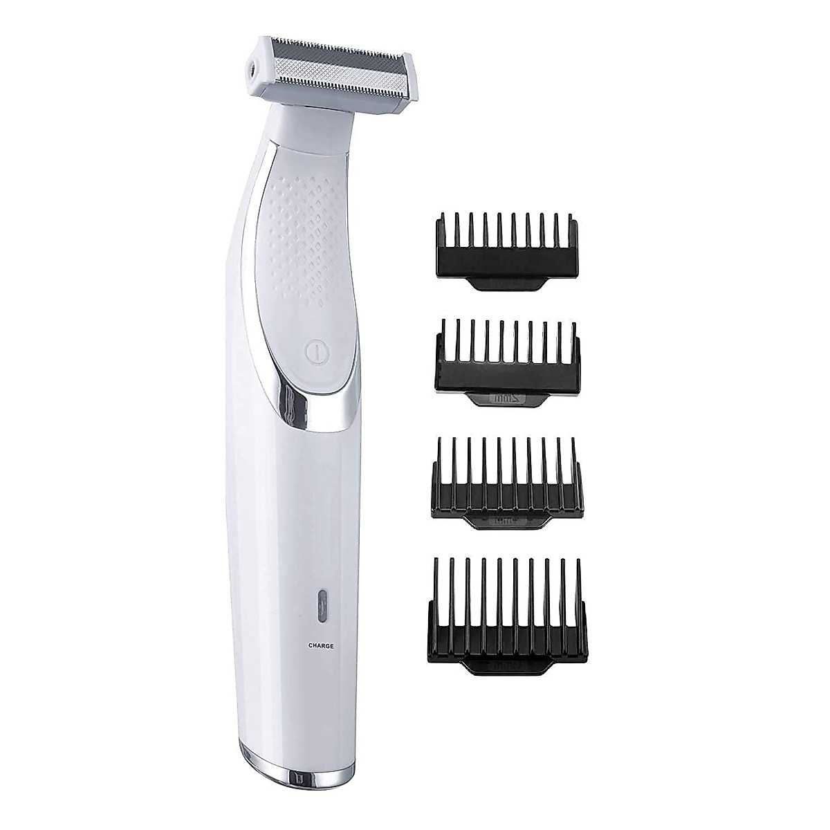 Beard Mustache Trimmer for Men Rechargeable Electric Hair Razor Foil Shaver for Edging Beards, Mustaches, Stubble and Body Hair - Cordless Wet Dry Man's Hair Groomer Kit with Combs