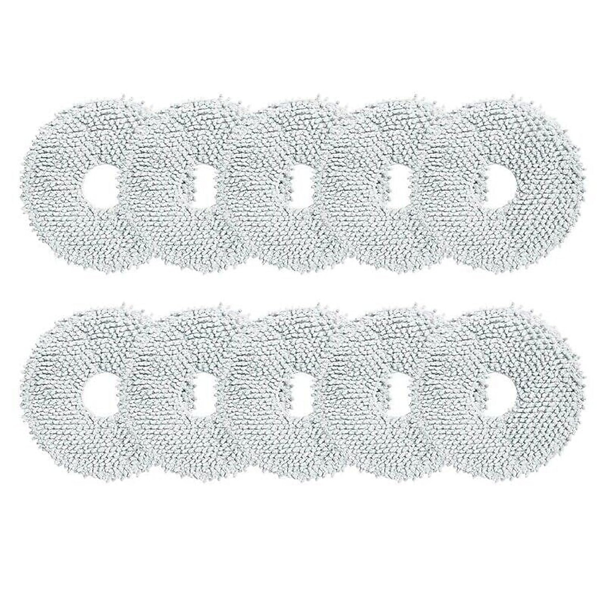 Howay 10 Pieces Replacement Pads Mop Rags Suitable for Dre-e Bot L10s Ultra for X10 Robot Vacuum Cleaner Mop Cloth Accessories