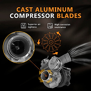 Bapmic 49377-06200 Turbo Charger Turbocharger Kit Compatible with 2003-2009 Volvo S60 S80 V70 XC70 XC90 B5254T2 2.5 LP TD04-14T