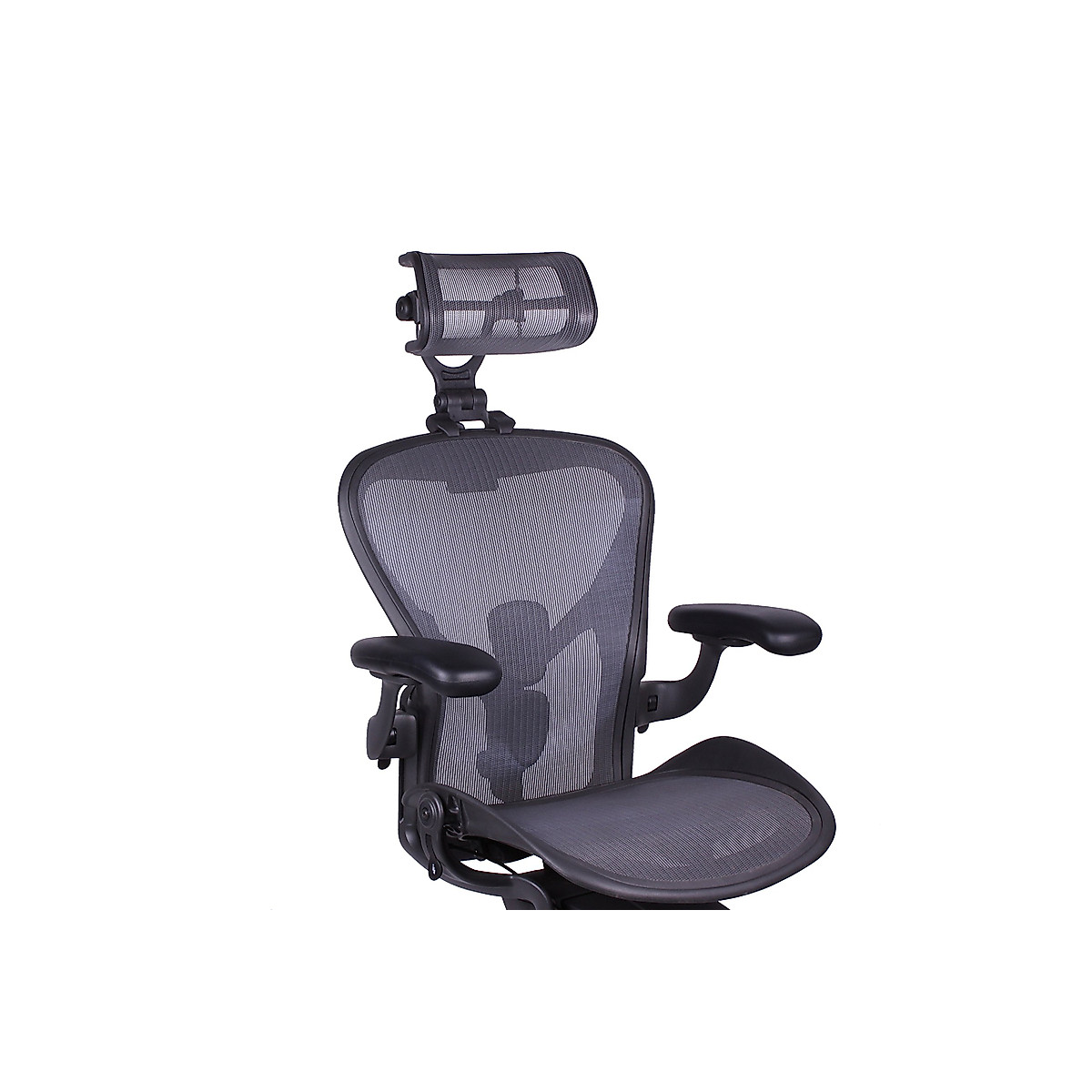 Engineered Now The Original Headrest for The Herman Miller Aeron Chair (H4 for Remastered, Graphite)