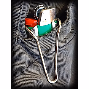 LighterBro ClipClip Pocket / Belt Clip Accessory for LighterBro Bic Lighter Multitool (silver) -DOES NOT INCLUDE THE LIGHTERBO-