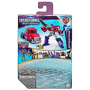 Transformers Toys EarthSpark Deluxe Class Optimus Prime Action Figure, 5-Inch, Robot Toys for Kids Ages 6 and Up