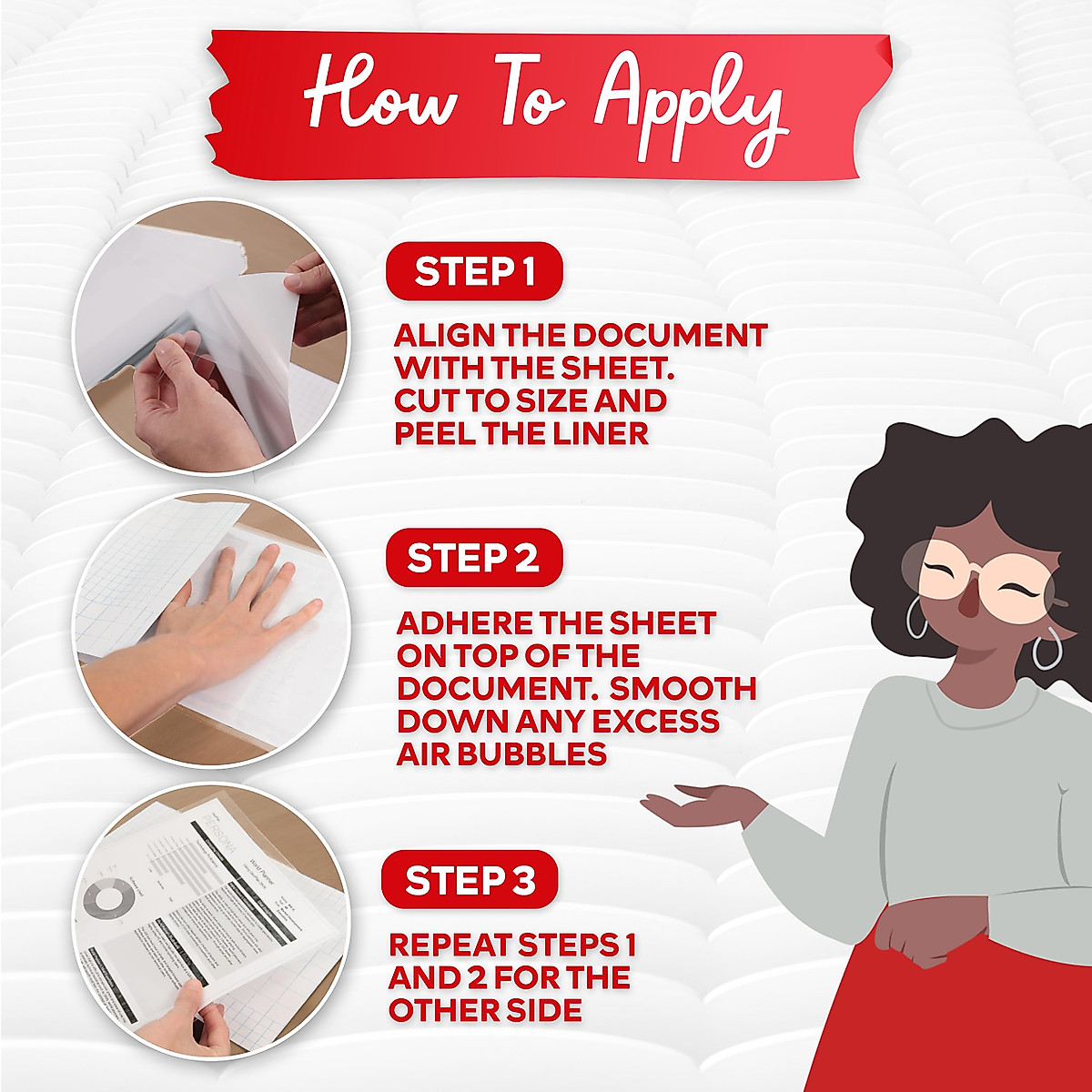 XFasten Self-Adhesive Laminating Sheets, 9 x 12 Inches (50-Pack), 4.76 Thickness