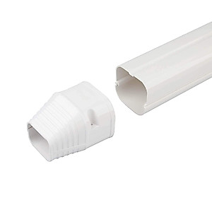 LBG Products PVC Decorative Line Set Cover Kit 3" W 9Ft for Central AC & Heat Pump Systems,Ductless Mini Split Air Conditioner