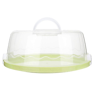 HELYZQ Sealing Carrier Portable Plastic Round Cake Box Cupcake Dessert Container Case Sealing Handheld