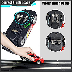 Electric Racing Tracks for Boys and Kids Including 4 Slot Cars 1:43 Scale with Headlights and Dual Racing, Race Car Track Sets with 2 Hand Controllers, Gift Toys for Children Over 8 Years Old