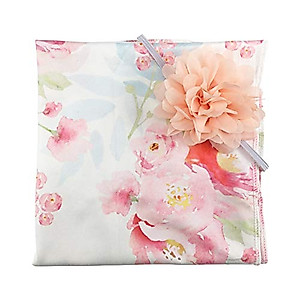 giggle angel Baby Receiving Blanket Swaddle Blanket Newborn Wrap Swaddle Headband Set -Bloom Flower Pattern