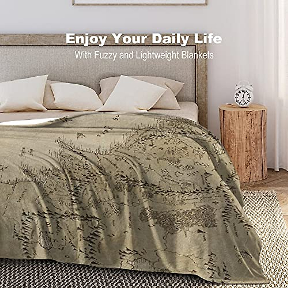 Blanket Flannel Throw Blanket Bedding Lightweight Soft All Season Sofa Bed Couch Blankets 50"x60"