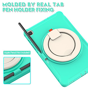 Tablet PC Case Kids Cover Compatible with Samsung Galaxy Tab S6 Lite 10.4"/ P610 - Rotating Shockproof Handle with Stand Kid-Proof Case,Rugged Heavy Duty Protective Tablet Case Tablet Home (Color : M