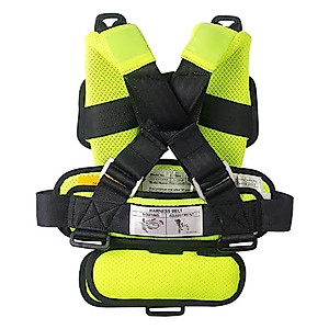 Ride Safer Travel Vest with Zipped Backpack-Wearable, Lightweight, Compact, and Portable Car Seat. Perfect for Everyday use or Rideshare, Travel, and Taxi/Rental Car. (X-Small, Yellow)