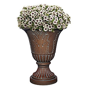 Classic Home & Garden 3/805AB/1 Exquisite Oakmont Planter, 21" Aged Bronze