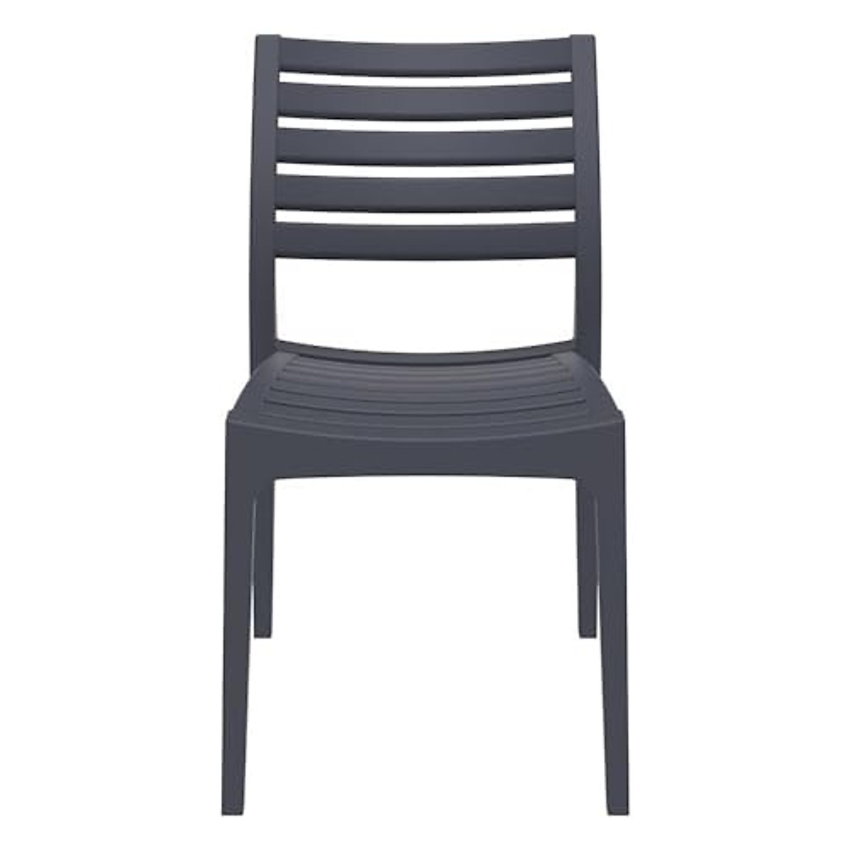 Compamia Ares Outdoor Patio Dining Chair in Dark Gray (Set of 2)