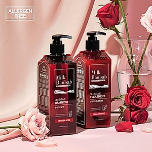 MILK BAOBAB Sensitive Shampoo Damask Rose 16.9 Fl Oz