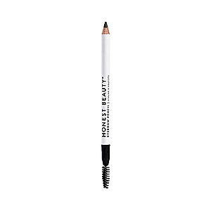 Honest Beauty Eyebrow Pencil, Soft Black with Jojoba Seed Oil | Buildable & Blendable | EWG Certified + Dermatologist & Ophthalmologist Tested & Cruelty Free | .039 oz.