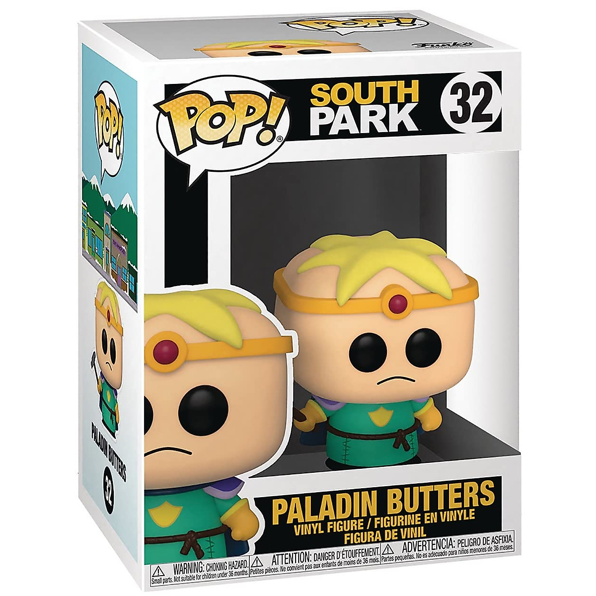 Funko POP South Park: Stick of Truth - Paladin Butters Pop! Vinyl Figure (Bundled with Compatible Pop Box Protector Case), Multicolored, 3.75 inches