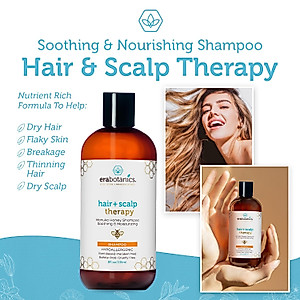 Era Organics Manuka Honey Dry Scalp Shampoo - Soothing and Moisturizing Shampoo for Dry Scalp and Damaged Hair - Family Friendly Sulfate Free Shampoo Treatment for Sensitive Skin