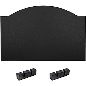 INNO STAGE 26" Fireplace Back Plates - Iron Fireback with Feet, Fireplace Wall Protection, Fireplace Heat Reflect, Black