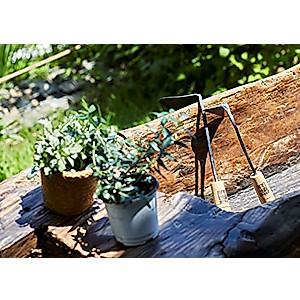 HOMI YOUNGJU HandPlowHoe Gardentool with Safety Cover for Easy Gardening, Weeding and Farming Made by Korean Master Blacksmith (Giftset)