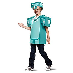 Armor Classic Minecraft Costume, Blue, Large (10-12)