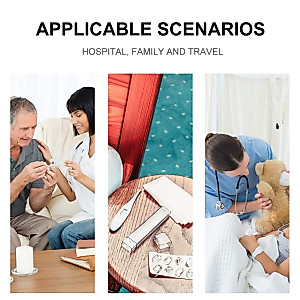 ARTIBETTER Thermometer Case Forehead Thermometer Hard Carrying Case Thermometer Storage Bag for Home Outdoor Travel(Black)