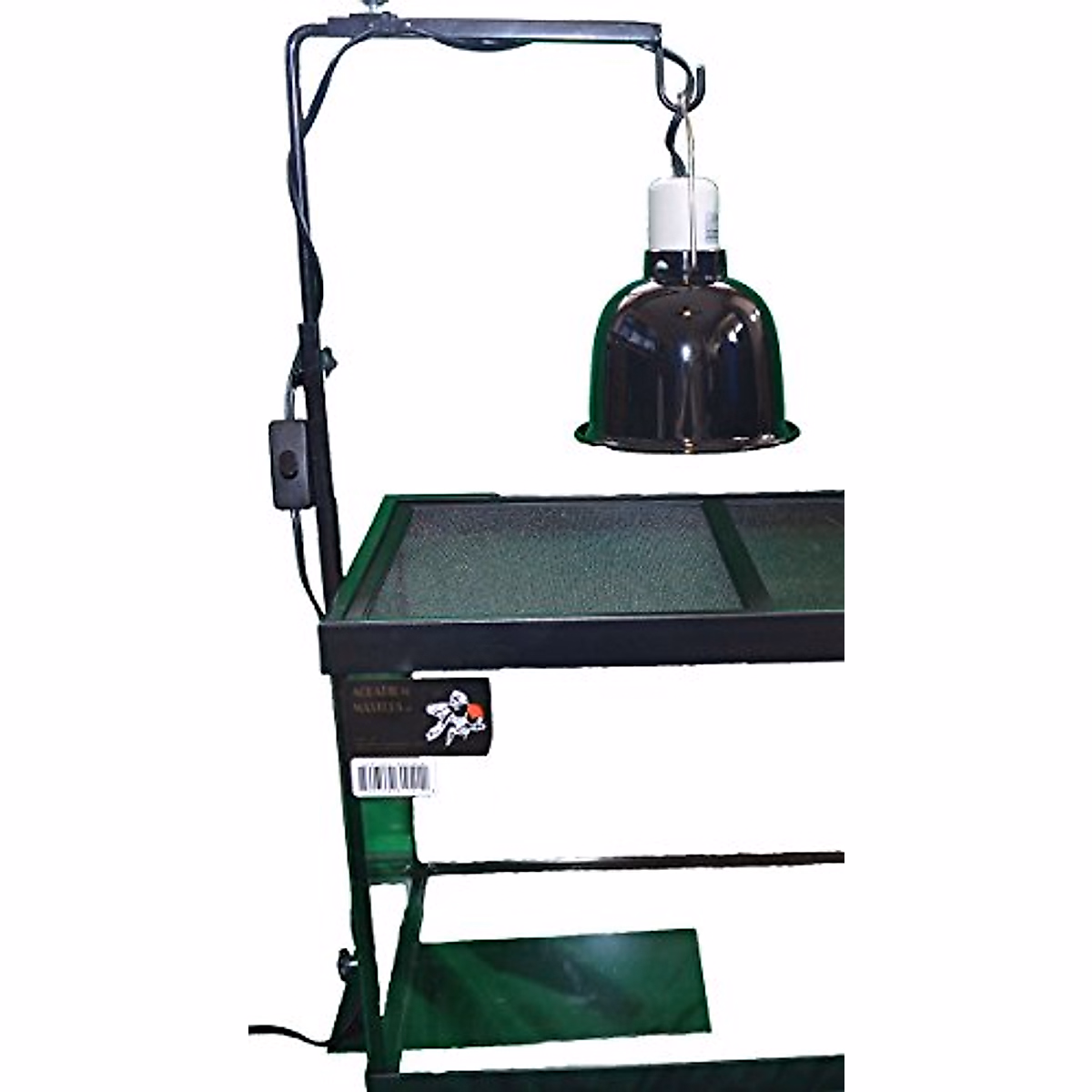 Deluxe Lamp Stand to Increase Lifespan of Lamps & Bulbs and Safety. for Use with Reptile Lamp Fixtures and Terrariums, Reptiles, Amphibians, Small Animals, Birds, and Farm Animals!