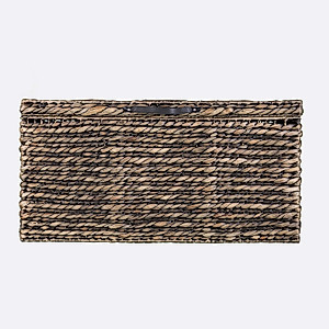 SEI Furniture Bruneau Water Hyacinth Cocktail Storage Trunk Table, Brown