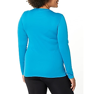 Hanes womens Sport Cool Dri Performance Long Sleeve T-shirt Shirt, Underwater Blue, Large US
