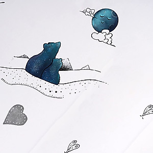 JumpOff Jo - 2 Pack Fitted Crib Sheet, Super Soft Breathable 100% Cotton Baby Crib Sheet for Standard Crib Mattresses and Toddler Beds, 28 in. x 52 in. - Galaxy & Mama Bear