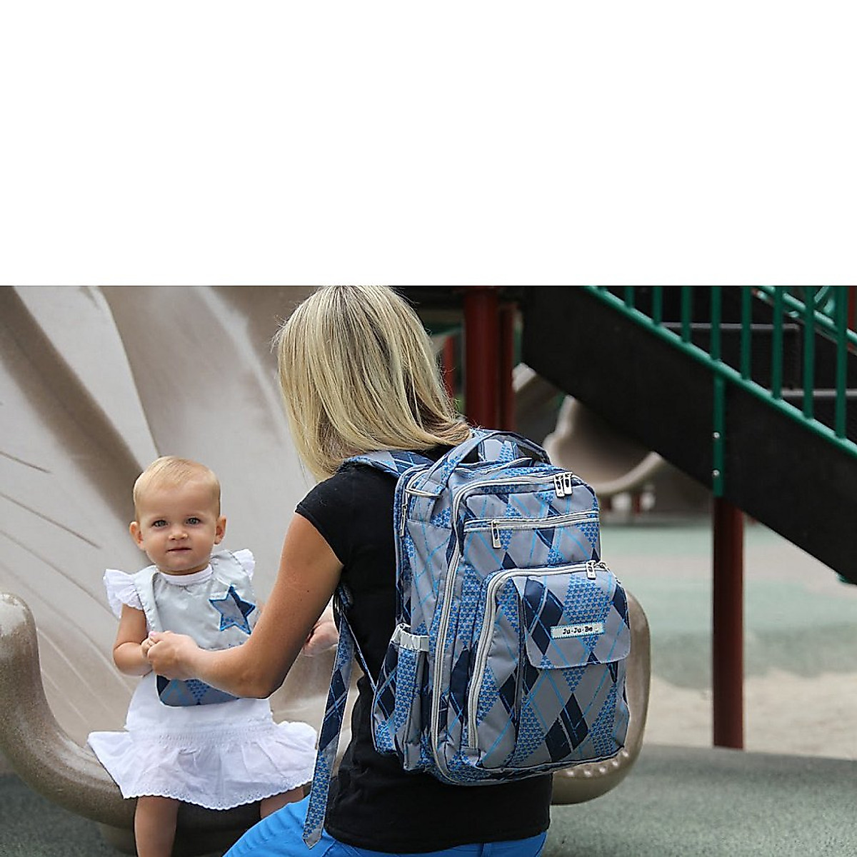 JuJuBe Be Right Back Unisex Travel Backpack, Diaper Bag with Memory Foam Changing Pad, Be Fashionably Organized Anywhere