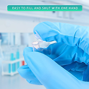 Annhua 0.2ml Microcentrifuge Tubes with Snap Cap 1000 Pcs, Disposable Micro Centrifuge Tubes Mini Microcentrifuge Tube Test Vials Plastic Sample Storage Container for Lab