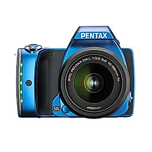 Pentax K-S1 SLR Lens Kit with DA L 18-55 mm and DA L 50-200 mm (Blue)