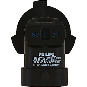 Philips Automotive Lighting 9005 VisionPlus Upgraded Headlight with up to 60% More Vision, 2 Pack