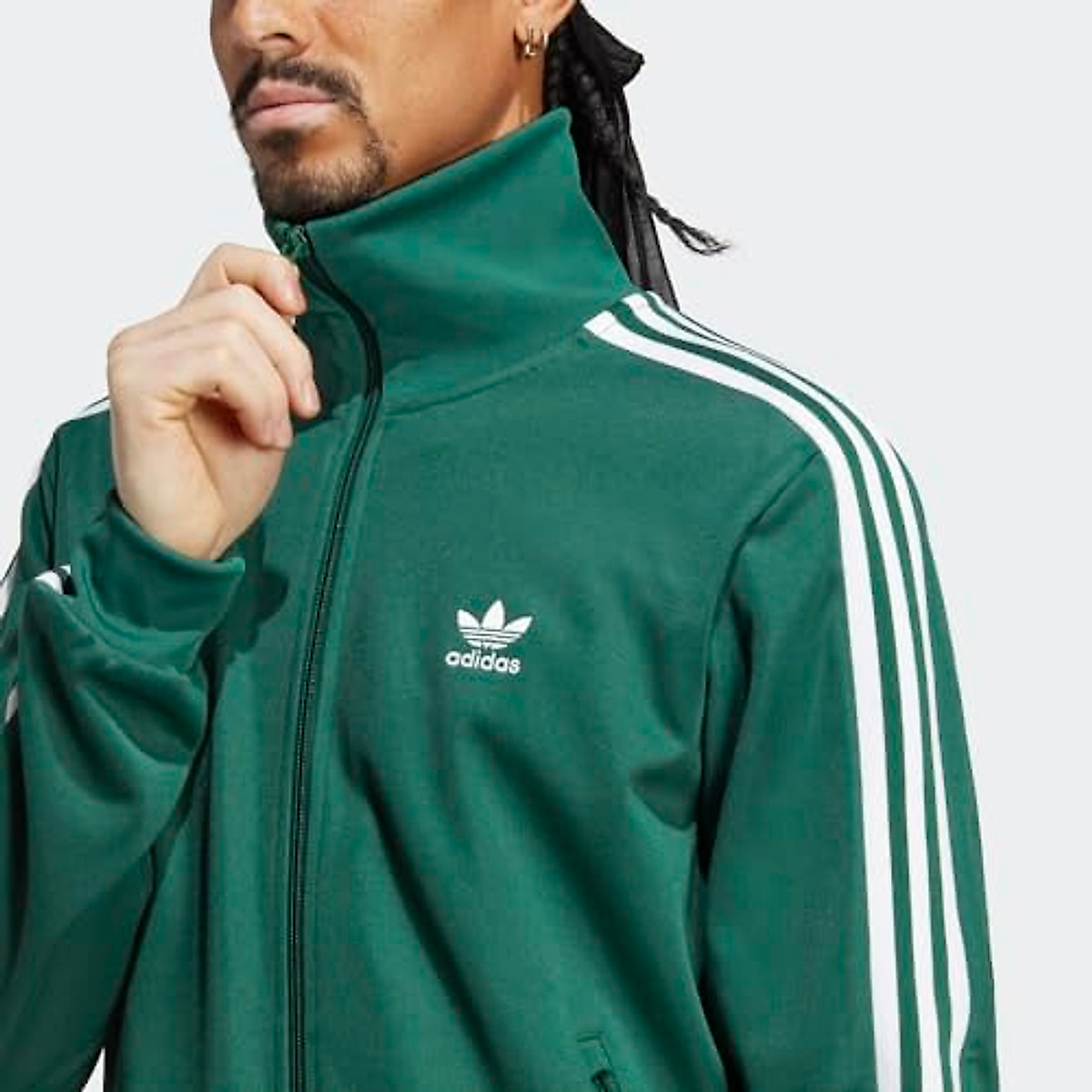 adidas Men's Adicolor Classics Beckenbauer Track Top, Dark Green, Large